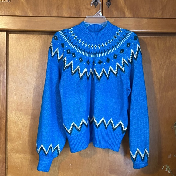 a new day | Sweaters | Royal Blue Fair Isle Sweater | Poshmark